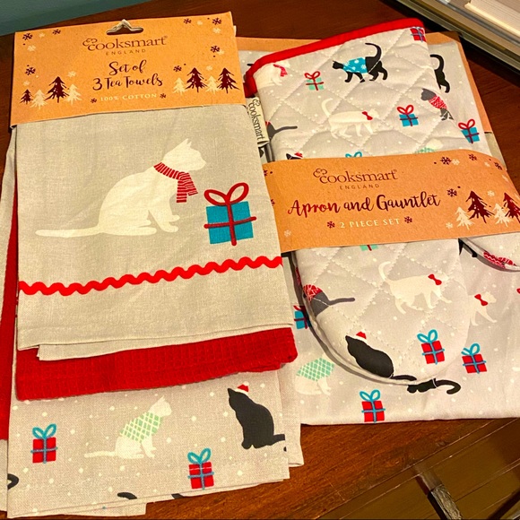 cooksmart england | Kitchen | Nwt Cooksmart England Holiday Kitchen Set ...